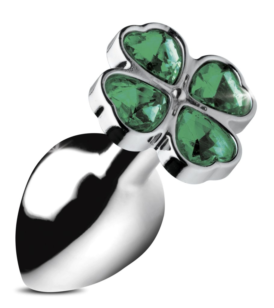 Plug bijou Lucky Gem Trèfle 9 x 4 cm - BDSM Univers